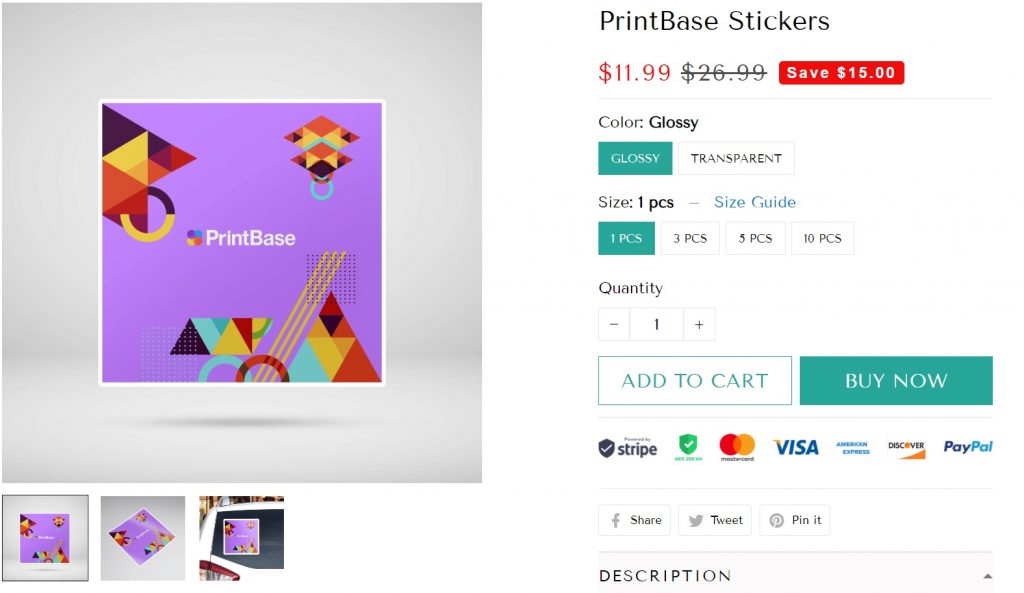 Hướng Dẫn Bán Sản Phẩm Sticker | PrintBase Selling Guide